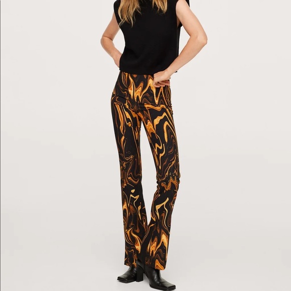 Mango | Pants & Jumpsuits | Mango Patterned Pants | Poshmark
